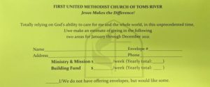 Pledge - First United Methodist Church of Toms River